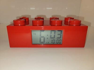 Lego Digital Alarm Clock Red Brick | eBay