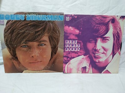Bobby Sherman Self-Titled / Here Comes Vinyl LP records lot of 2 1969 ...