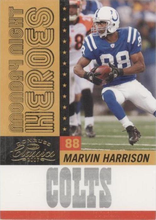 2007 Donruss Classics - Monday Night Heroes Marvin Harrison #MNH-28 Gold /100 for sale online | eBay