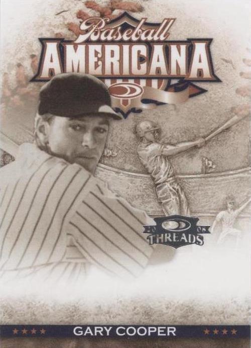 2008 Donruss Threads - Baseball Americana Gary Cooper #BA-24 /500 for ...