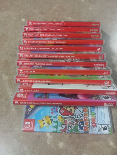 Nintendo Switch 12 game Lot RPG LEGOS BARBIE PAPER MARIO LIVE a LIVE ...