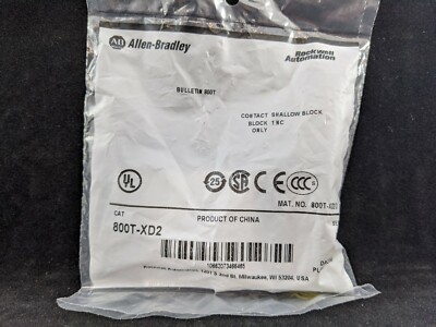Allen Bradley 800T-XD2 Contact Block Shallow Block 1 N.C. | eBay