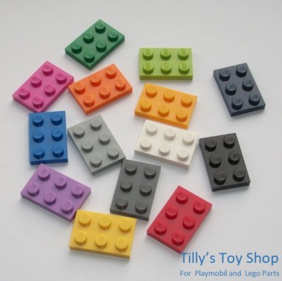 Lego - 2x3 Stud Thin Tile Plate Bricks - 3021 - Pick Colour & Pack Size ...