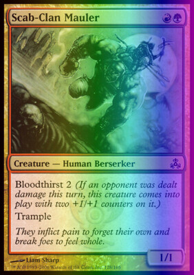 MTG Magic the Gathering Scab-Clan Mauler (128/165) Guildpact MP FOIL | eBay