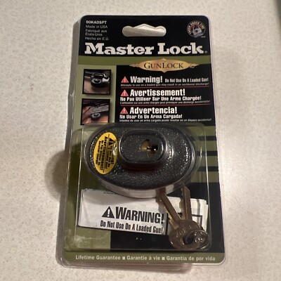 MASTER LOCK Gun Trigger Safety Rifle Handgun 90KADSPT 2.5 inch 64mm 2 ...