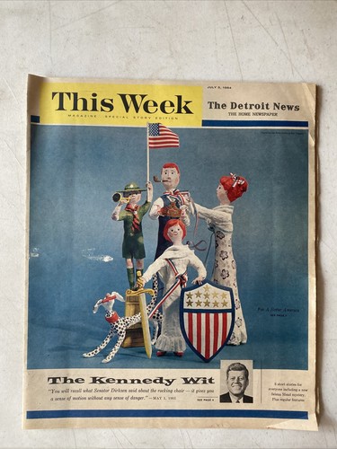 Detroit News This Week Magazine July 5 1964 Jfk | eBay