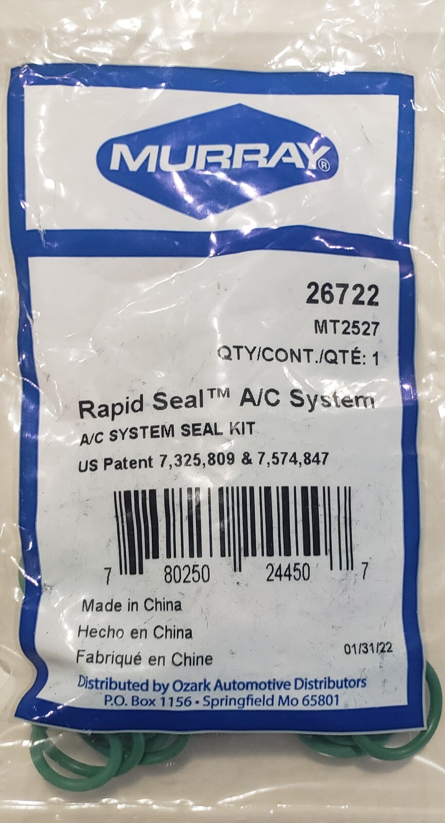 Rapid Seal A/C Repair Kit Murray 26722 for sale online | eBay