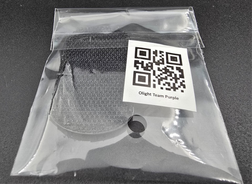 Olight Limited Edition Dog Tag Style Swag PVC Patch - Team Purple # ...