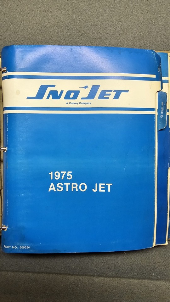 Huge Lot Of 17 Dealer VINTAGE SNO JET THUNDER JET Astro SNOWMOBILE ...