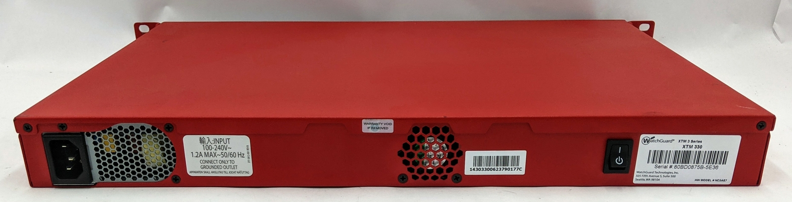 WatchGuard XTM 330 Network Security Appliance- NC5AE7 | eBay