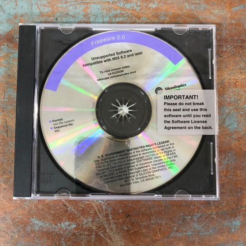 Silicon Graphics SGI FREEWARE 2.0 Unsupported Software for IRIX 6.2 CD ...