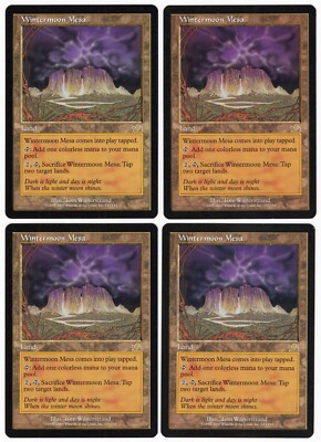 Wintermoon Mesa x4 4x 2000 Prophecy PLAYSET Colorless Rare Land MTG NM ...