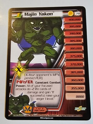Majin Yakon 2003 Score Unlimited Dragon Ball Z DBZ TCG #70 | eBay