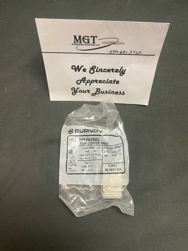 BURNDY / YH292C / COPPER COMPRESSION H TAP / 250 KCMIL-2 AWG (MAIN) | eBay