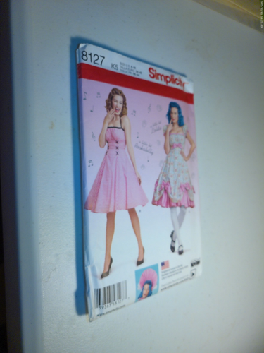 Simplicity 8127 Sewing Pattern Rockabilly Pin Up Dress Costume size 8 ...