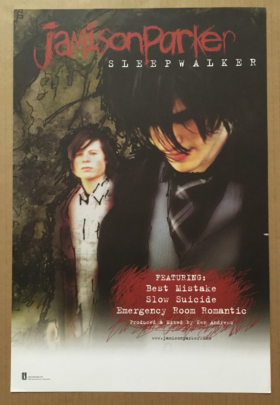 Say Anything JAMISON PARKER Vintage 2005 PROMO POSTER for Sleepwalker ...