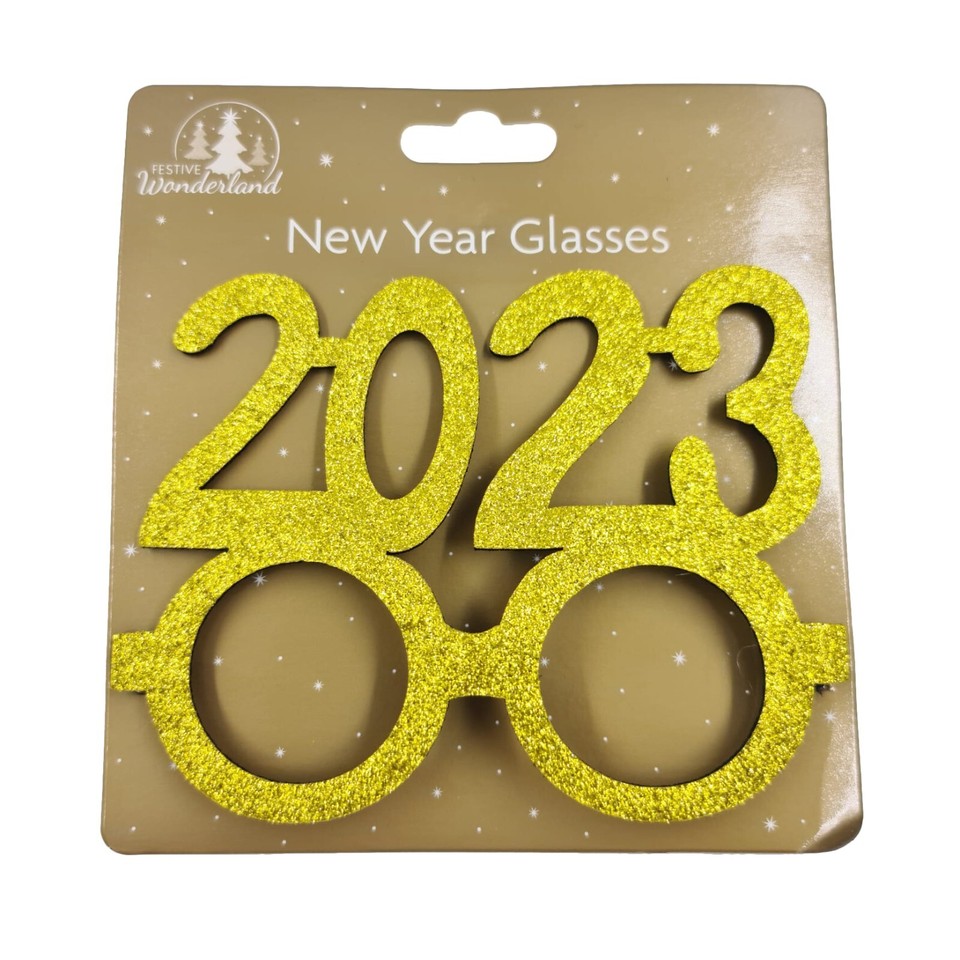 2023 Happy New Year Novelty Glasses Party Frame Props Fancy Dress ...