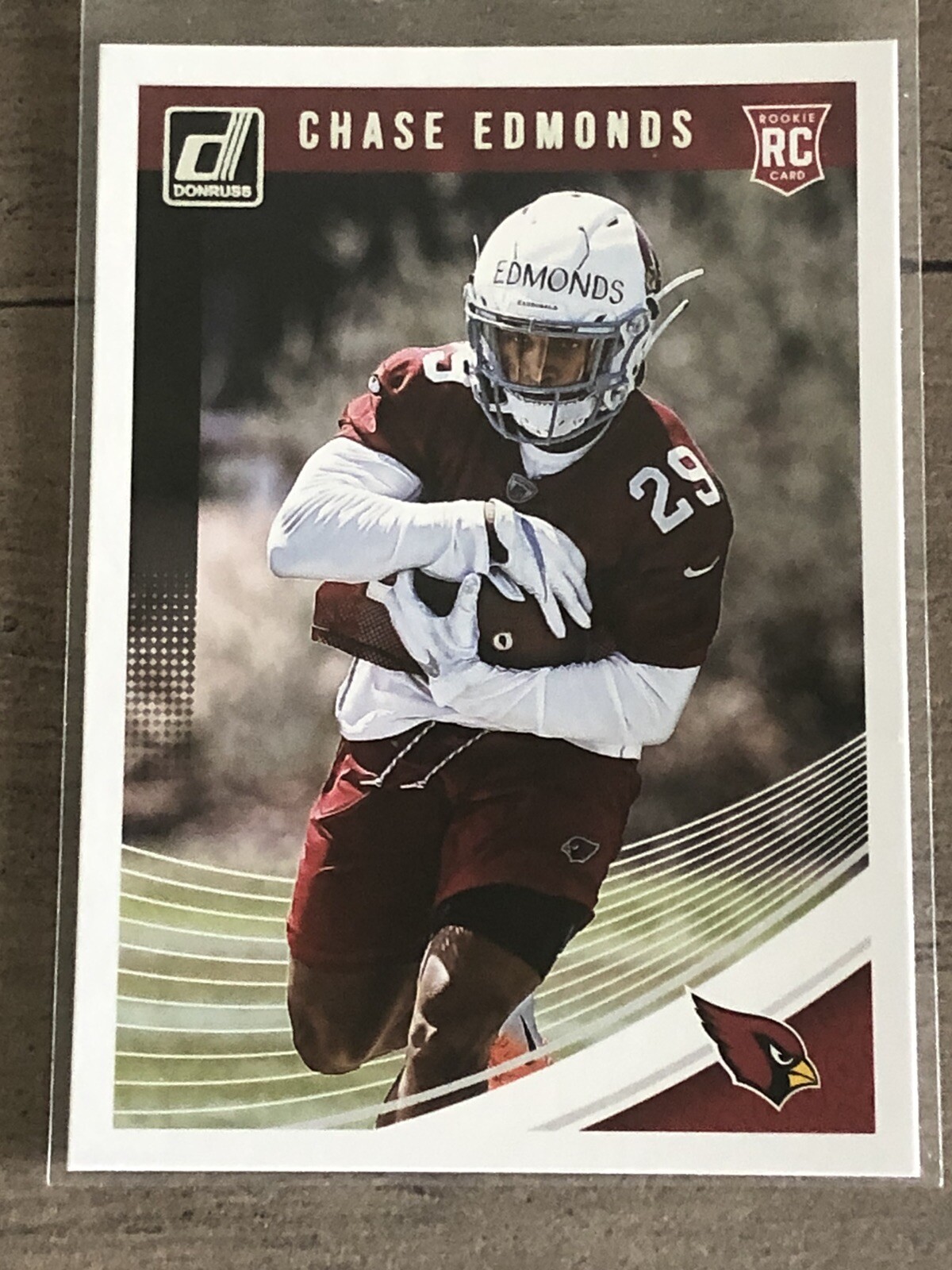 Chase Edmonds 2018 Donruss Rookie Card RC. Arizona Cardinals | eBay