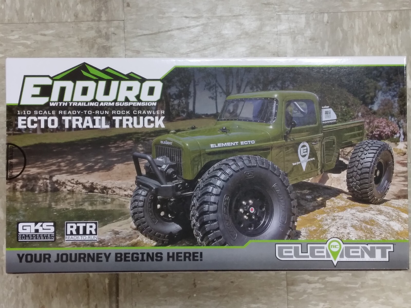 Element RC Enduro Ecto Trail Truck 4x4 RTR 1/10 Rock Crawler Green ...