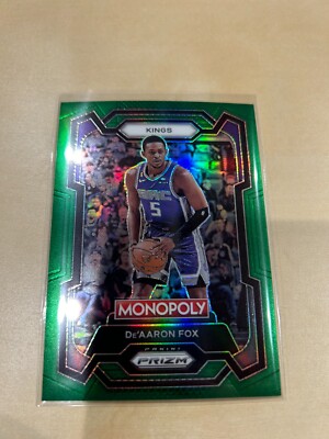 23-24 De’AAron Fox /24 Green Prizm Panini Prizm Monopoly | eBay
