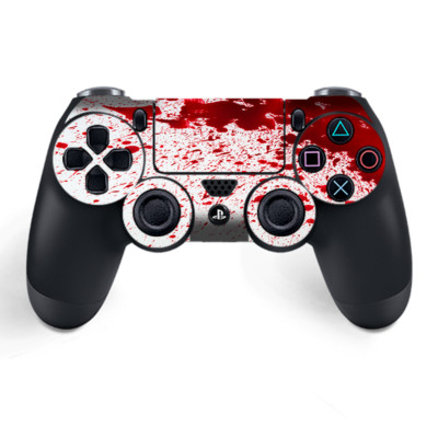 Skins Decal Wrap for PS4 / PS4 Pro Controller - Blood Splatter Dexter ...