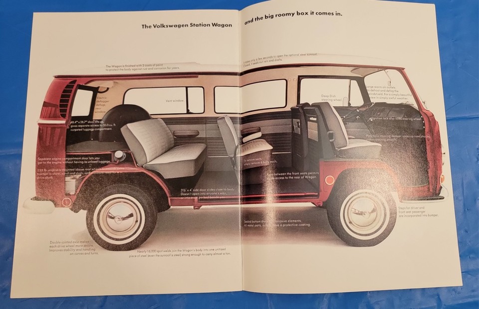 (4) Original VW Volkswagen Dealer Sales Brochures Van Vanagon Camper ...