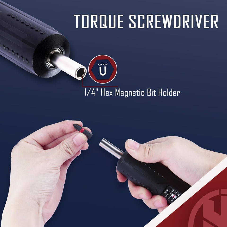 Torque Screwdriver Wrench Driver Set 10-70 Inch Pounds lbs for ...