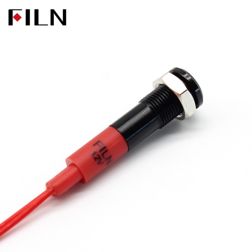 5Pcs 6MM(1/4‘’) 12V LED Indicator Light Mini Cooper Waterproof IP67 ...