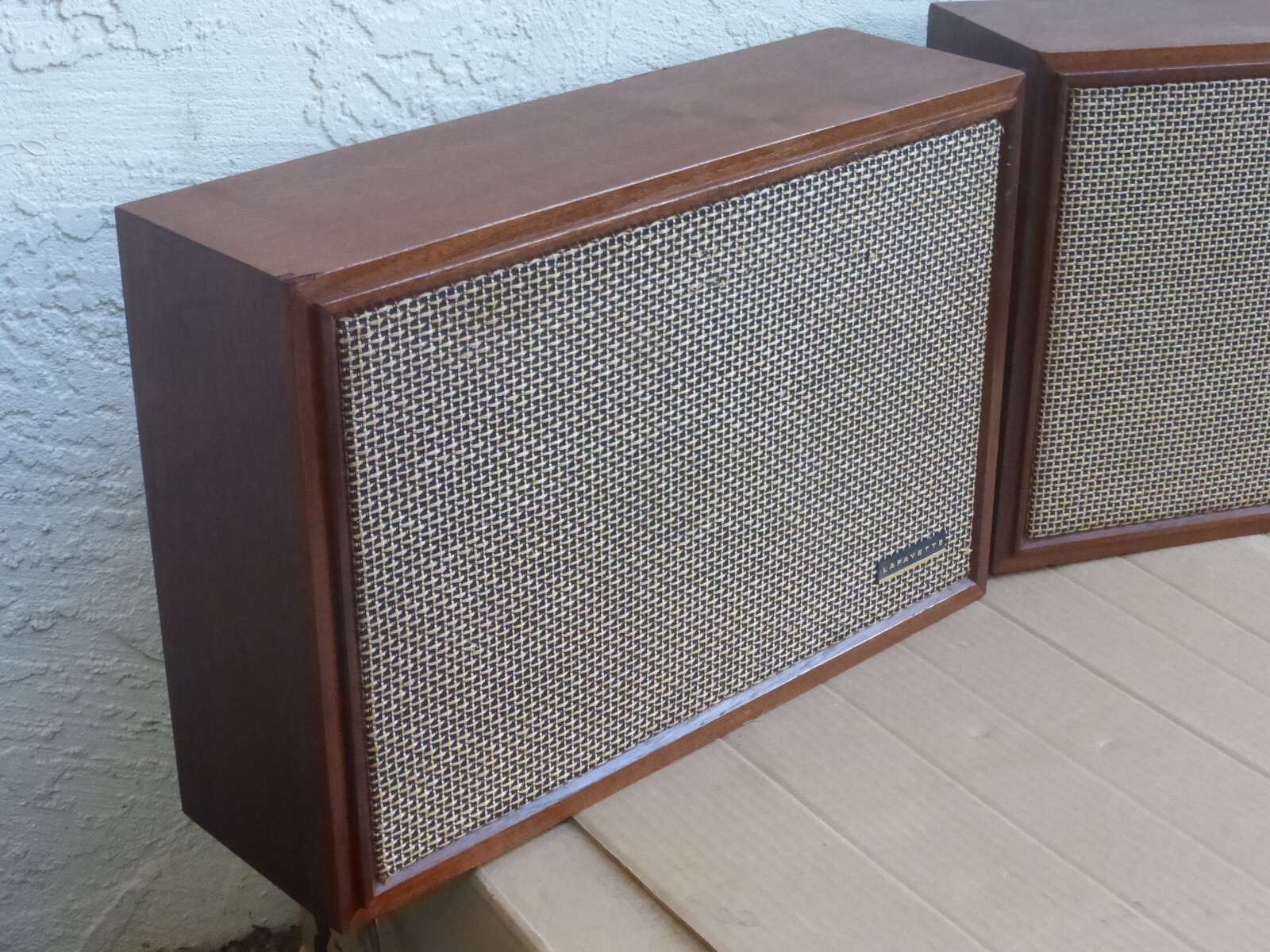 Vintage Lafayette Stereo Amplifier 25A + AM/FM Tuner LT-425T + Speakes ...