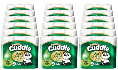 Panda Cuddle Classic Soft Quilted 3 Ply Toilet Tissue Roll Ultimate ...