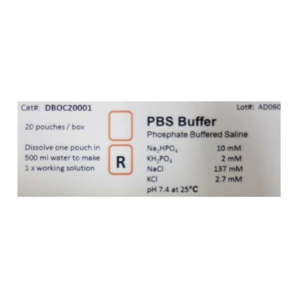 SingleShot™ Phosphate Buffered Saline (PBS Buffer) 20 Pouches/Box | eBay