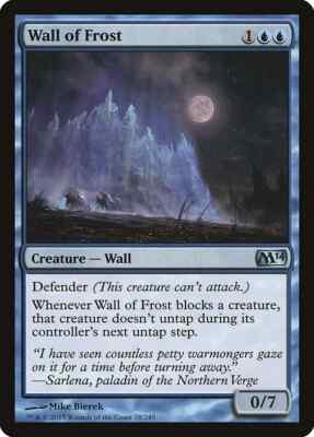 WALL OF FROST X 4 N/M- MAGIC 2014 MAGIC THE GATHEING | eBay