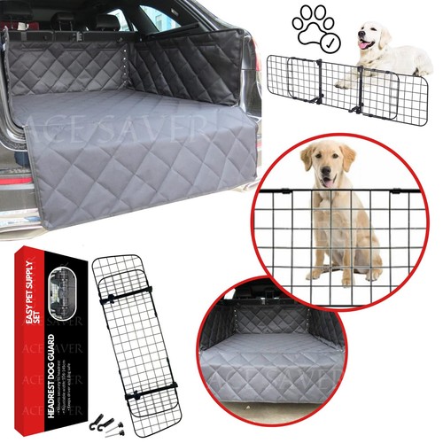 FOR DACIA DUSTER - Mesh Dog Guard Barrier + Quilted Boot Liner Mat ...