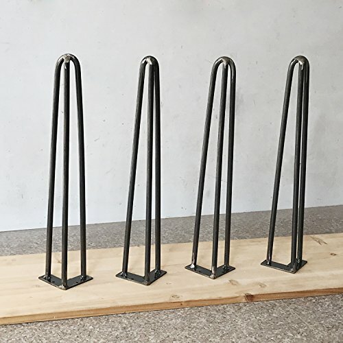 4 x Hairpin Legs / Hair Pin Legs Set for Furniture Bench Desk Table ...