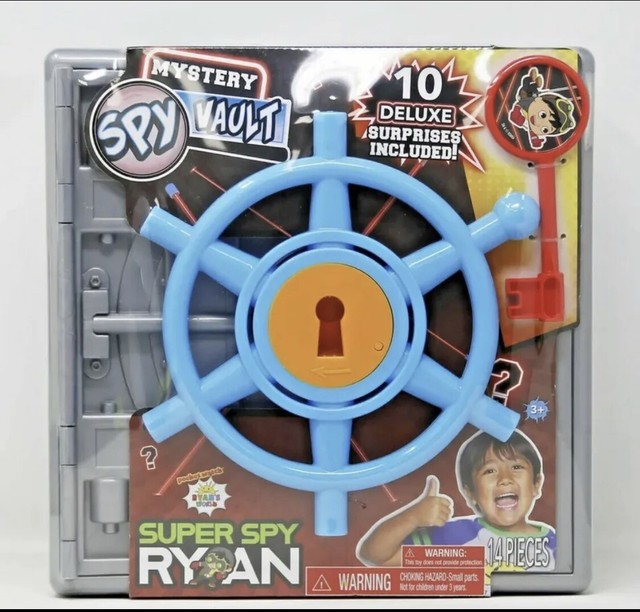 Ryan's World Mystery Spy Vault 10 Surprises Inside 2020 Kid Toy Gift ...