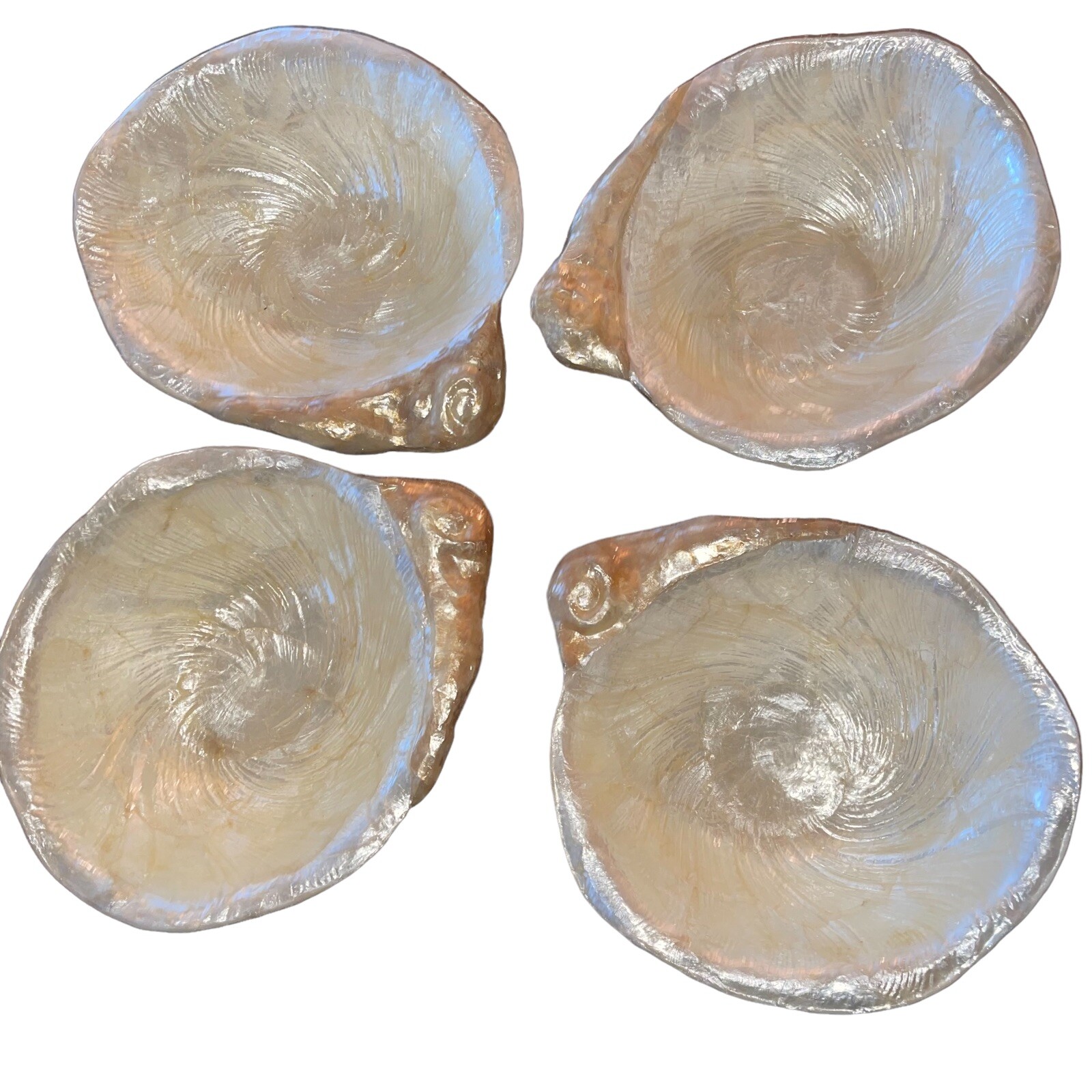 Vintage Sea Shell Capiz Shell Bowls Made In The Philippines Set Of 4 ...