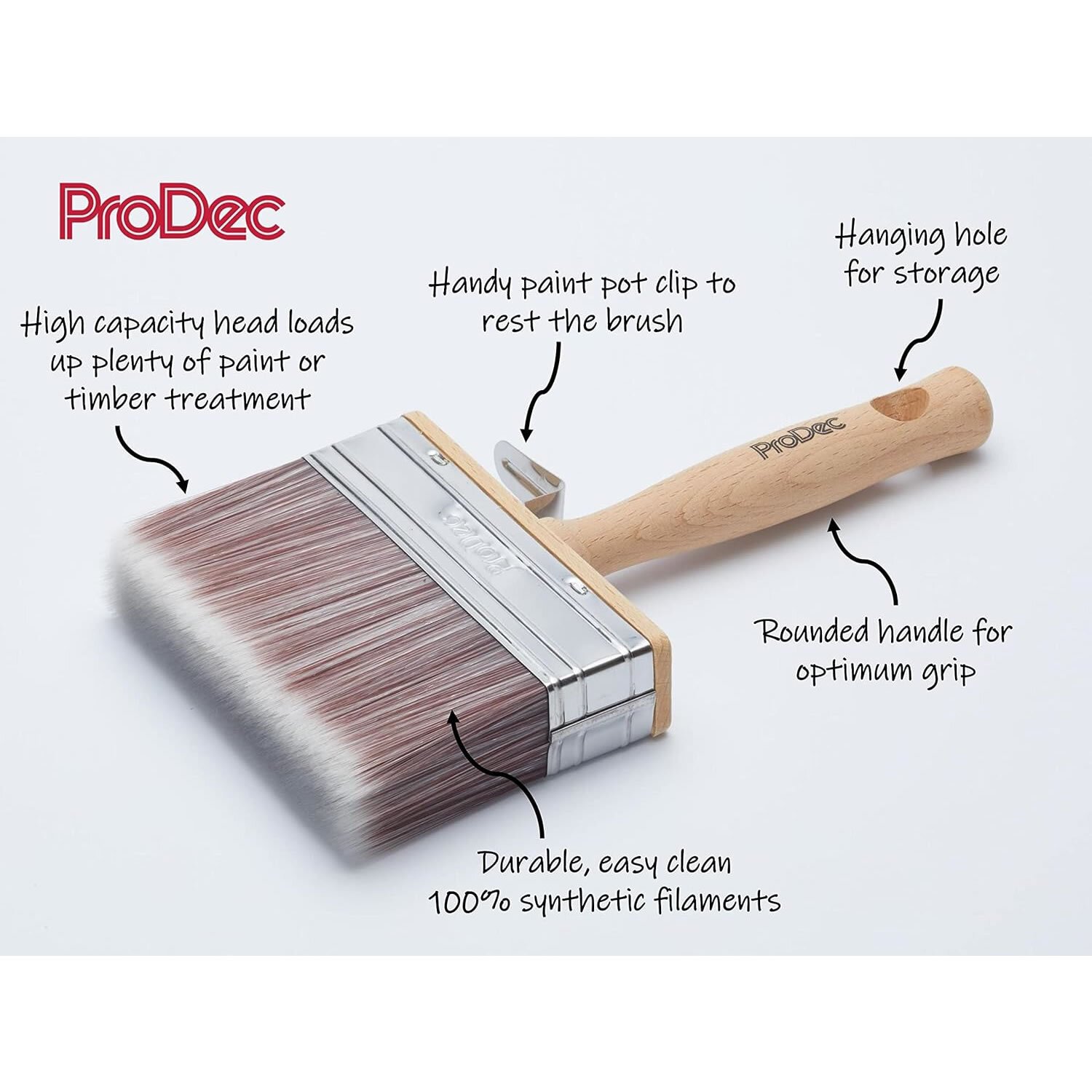 ProDec Multi Purpose Block Wallpaper Paste Brush Paints Fence & Shed Wood Treat | eBay UK
