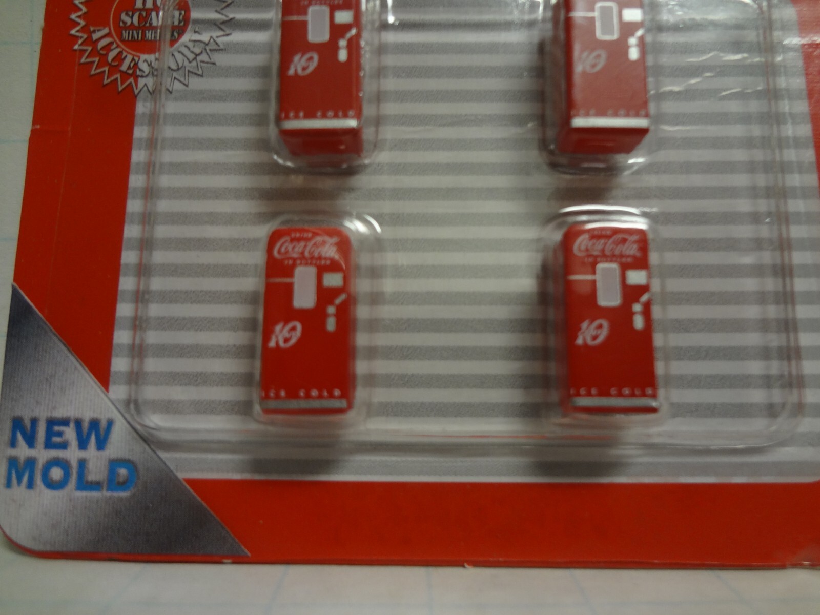 Mini Metals Mini Details #20254 '50s Coca Cola Vending Machines X 4 1: ...