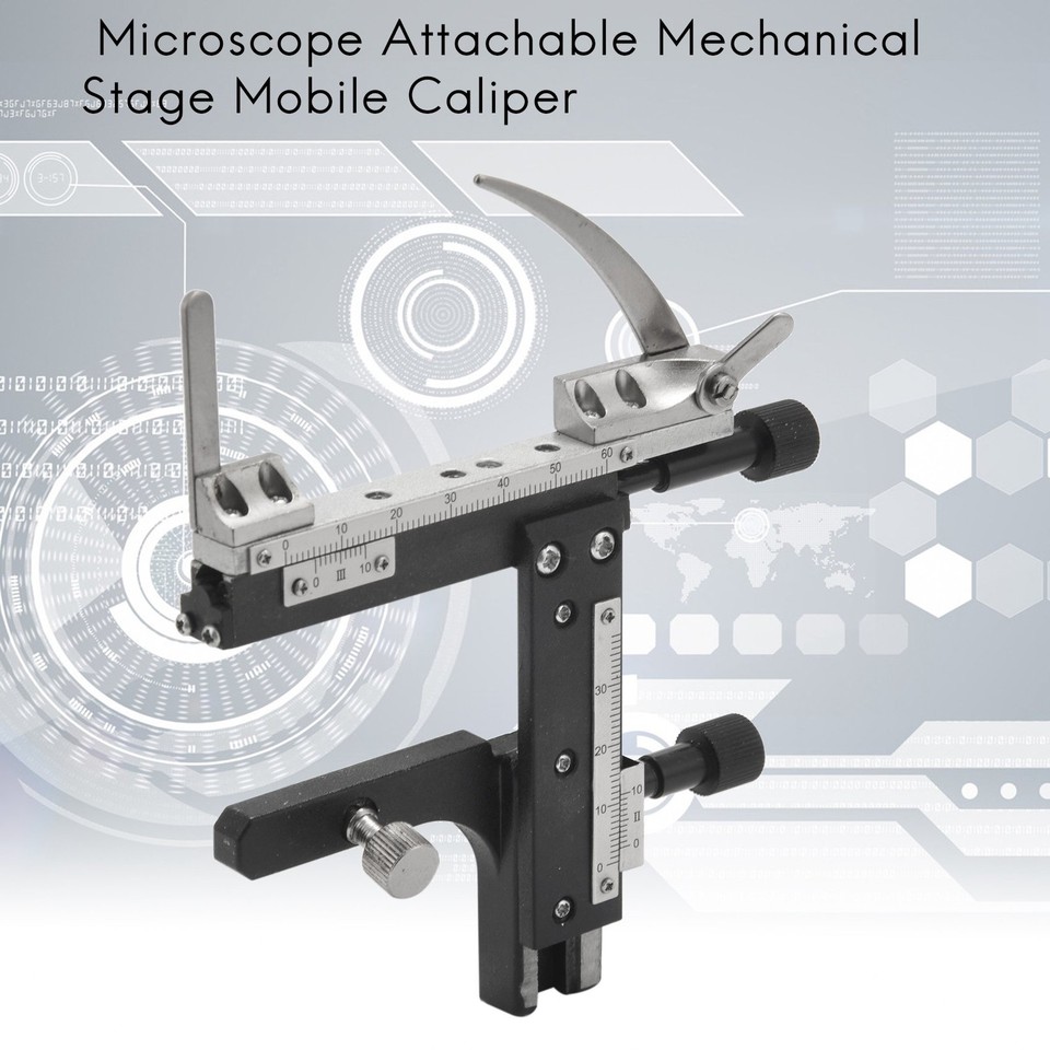 Microscope Vernier D'Étrier Mobile De L'Étape X-Y Mécanique Démontable ...