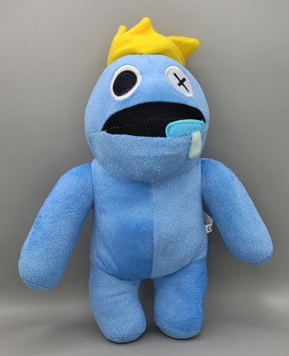 Rainbow Friends blau Roblox Plüschtier 11 Zoll König Stofftier Puppe ...