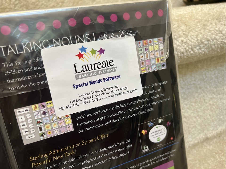 laureate learning. Sterling Edition NOUNS & SOUNDS / TALKING NOUNS I | eBay