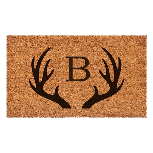 108801729 Antler Monogram Doormat, 17" x 29" (B) 840195319682| eBay