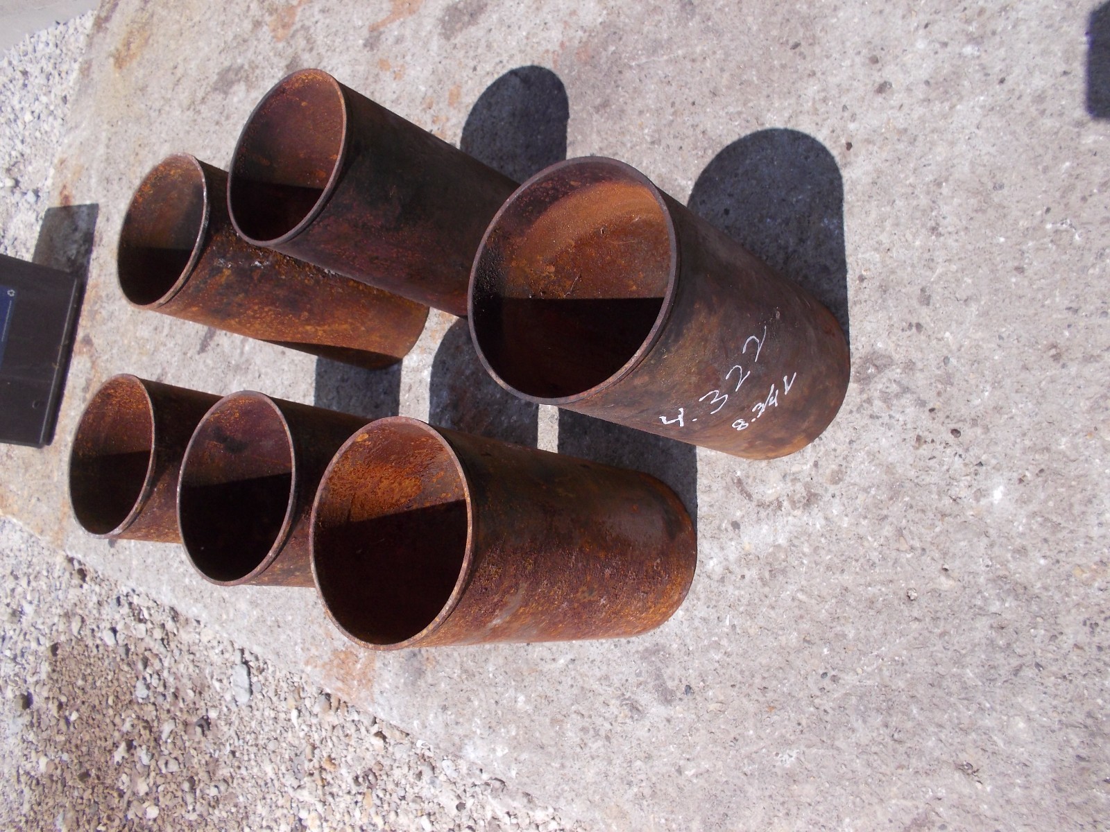 6) Farmall IHC IH tractor engine block sleeve sleeves fr piston 4.322 x ...