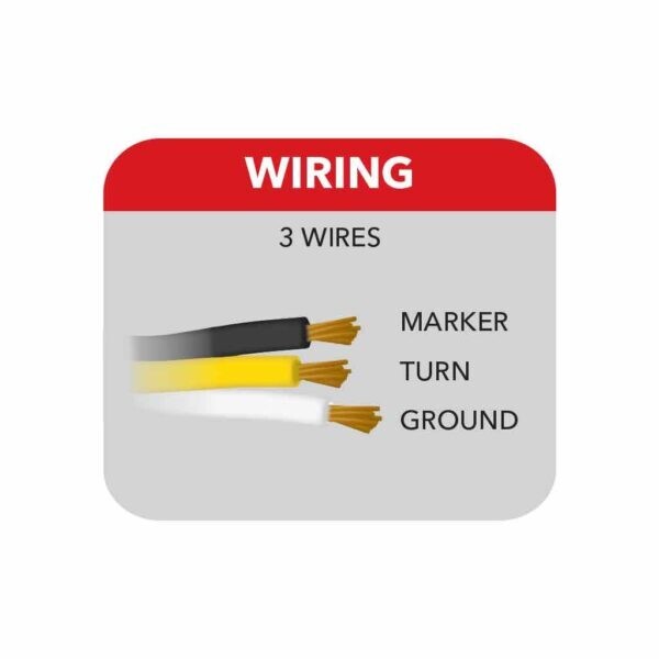 TRUX TLED-PSH Amber Turn & Marker Peterbilt Headlight Turn Signal LED ...