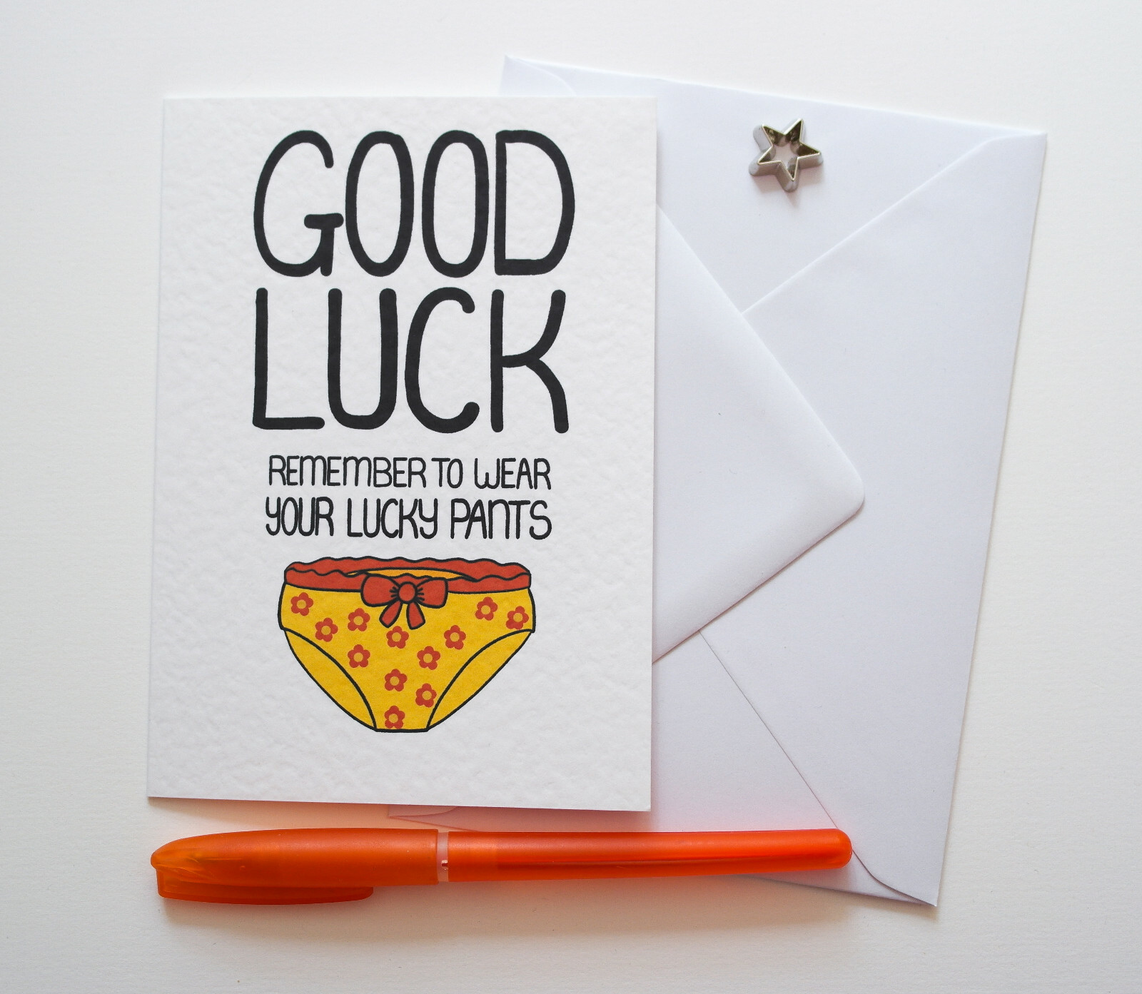 Good Luck Card Remember to Wear Your Lucky Pants Knickers | eBay UK