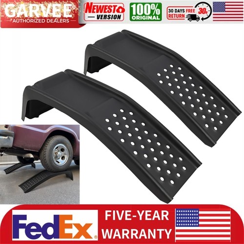 🎱2PACK 2000 LBS Solid Steel Auto Ramp Set Pair Car Ramps for Lift and ...