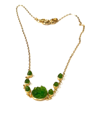 MICHAEL VINCENT MICHAUD ROCK STYLE PENDANT GREEN 4129 G | eBay