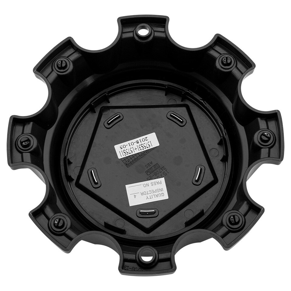 CAP-544BM-8-TIS / TIS Gloss Black Bolt-On Center Cap | Aftermarket ...