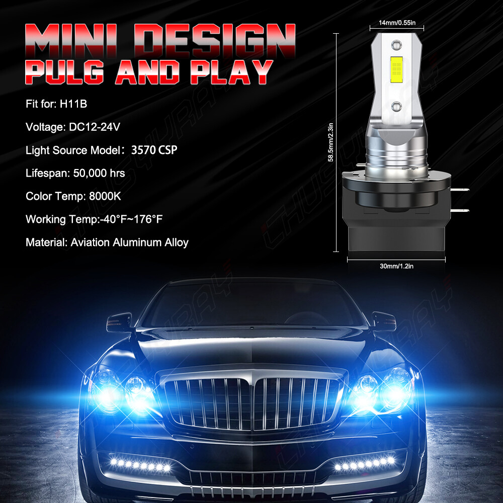 H11B LED Headlight Low Beam Bulbs For KIA Optima for Hyundai Entourage ...