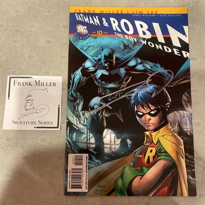 Frank Miller Signed All Star Batman & Robin TBW #10 COA - 68 | eBay